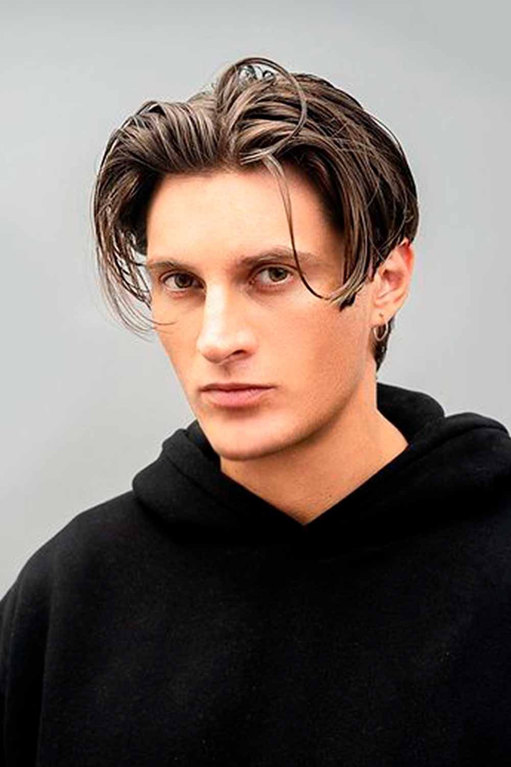 Center Parted Hairstyles for Men